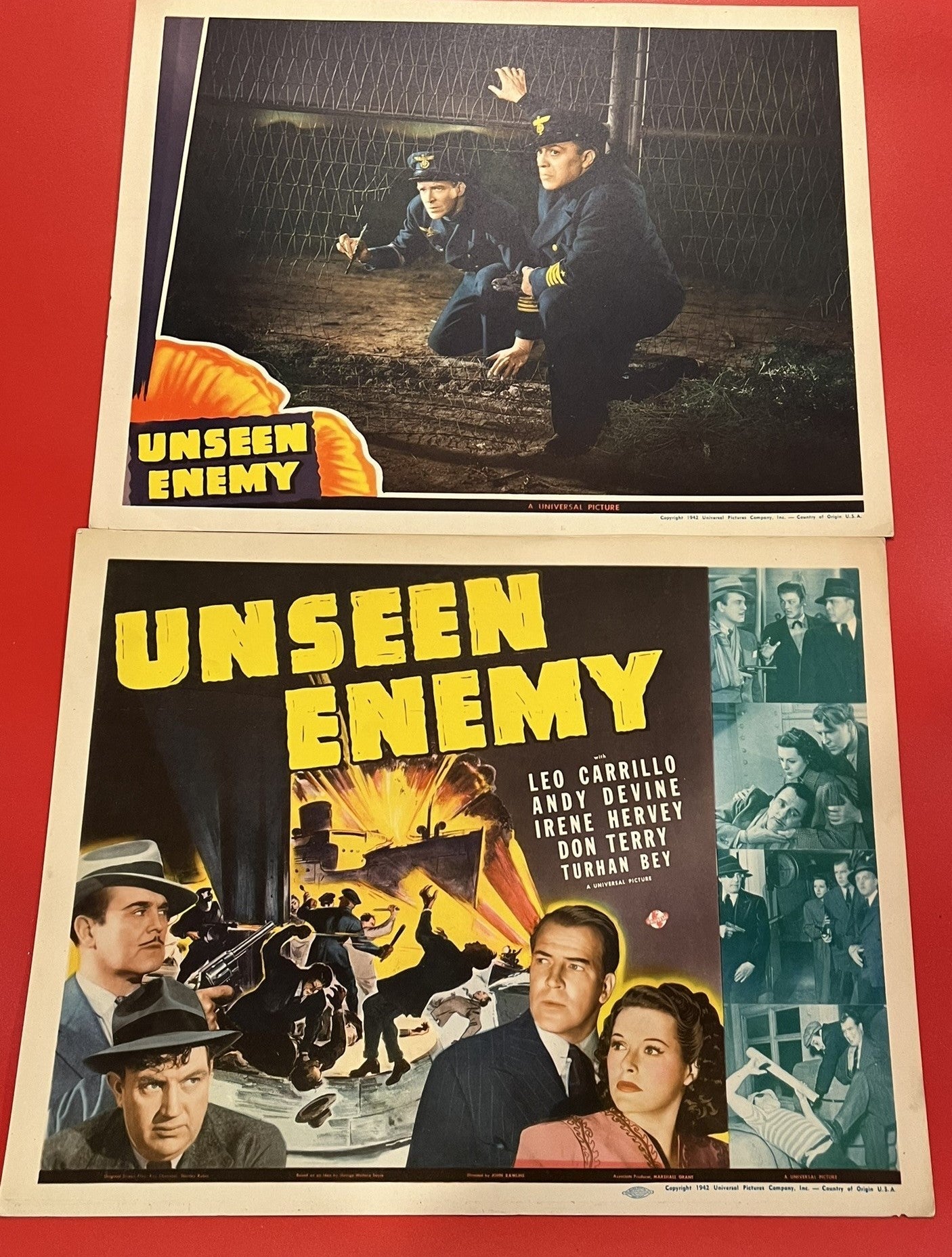 WWII Movie poster - "Unseen Enemy. – History Bound