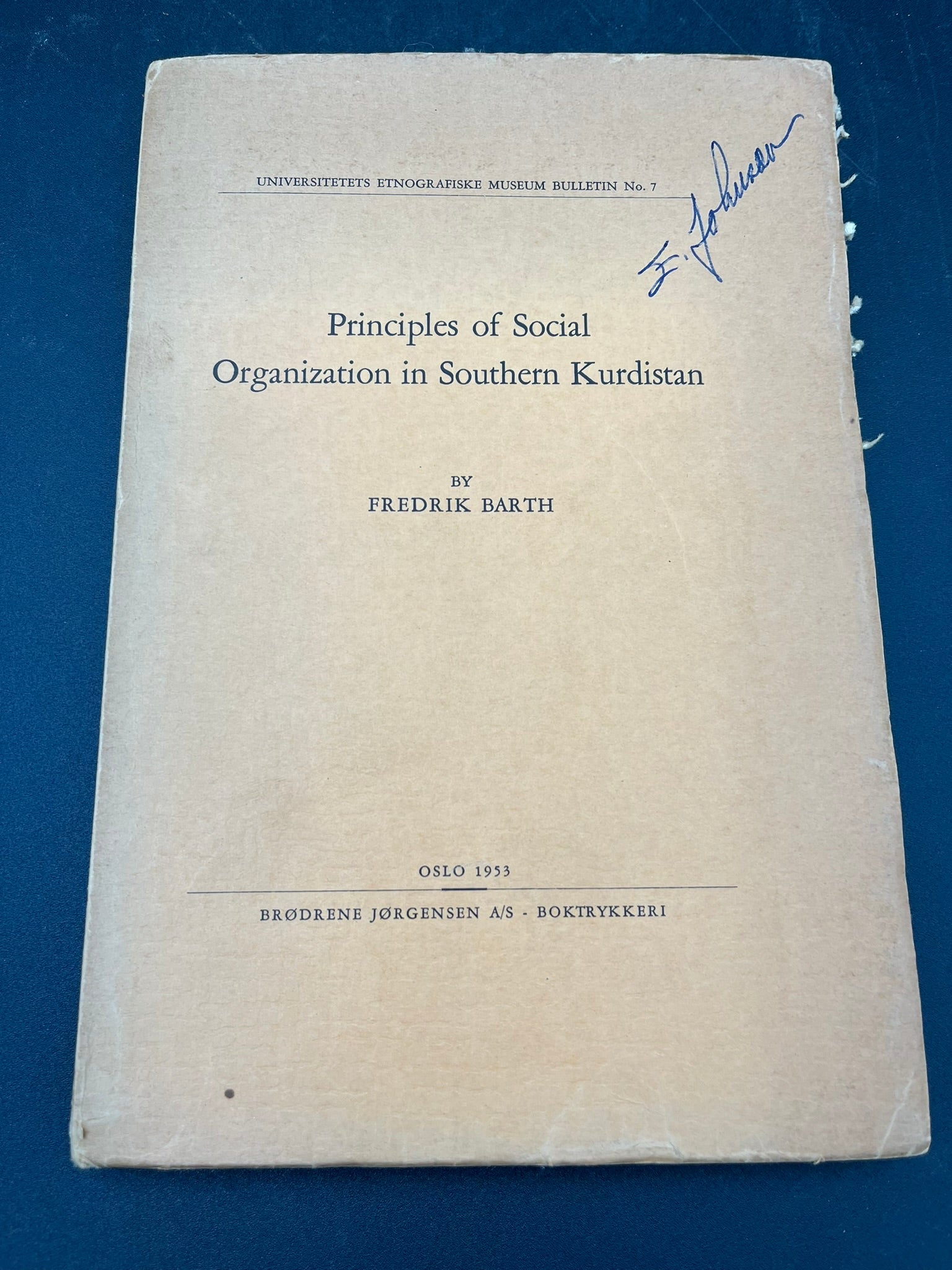 Principles of Social Organization in Southern Kurdistan – History Bound
