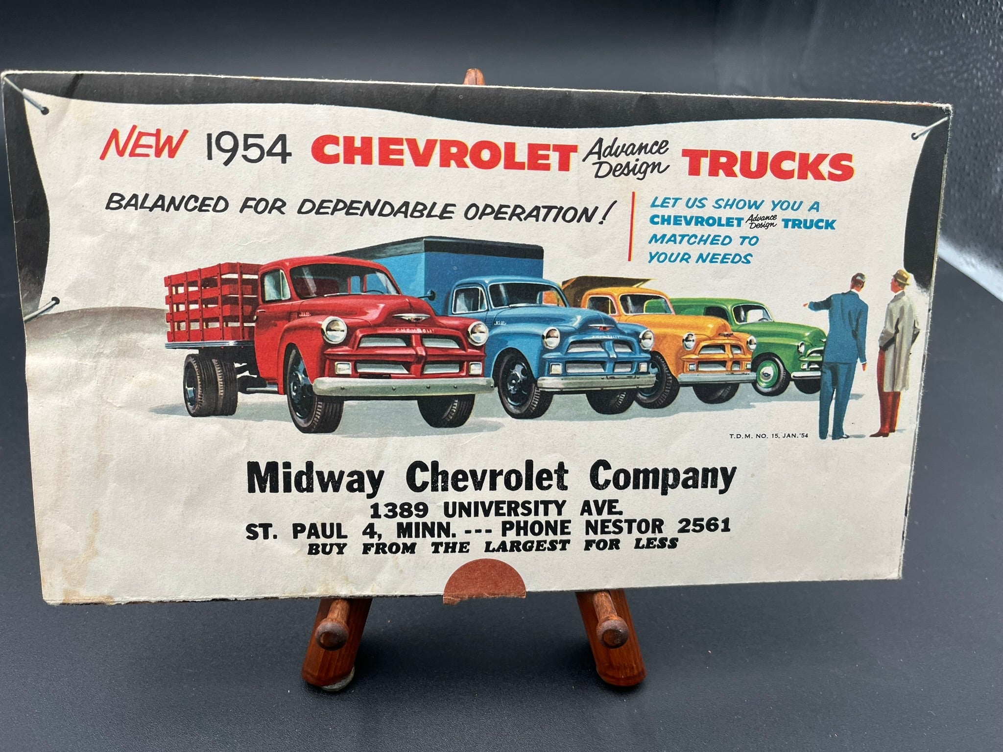 1954 Full line fold out brochure of the Chevrolet Trucks – History Bound