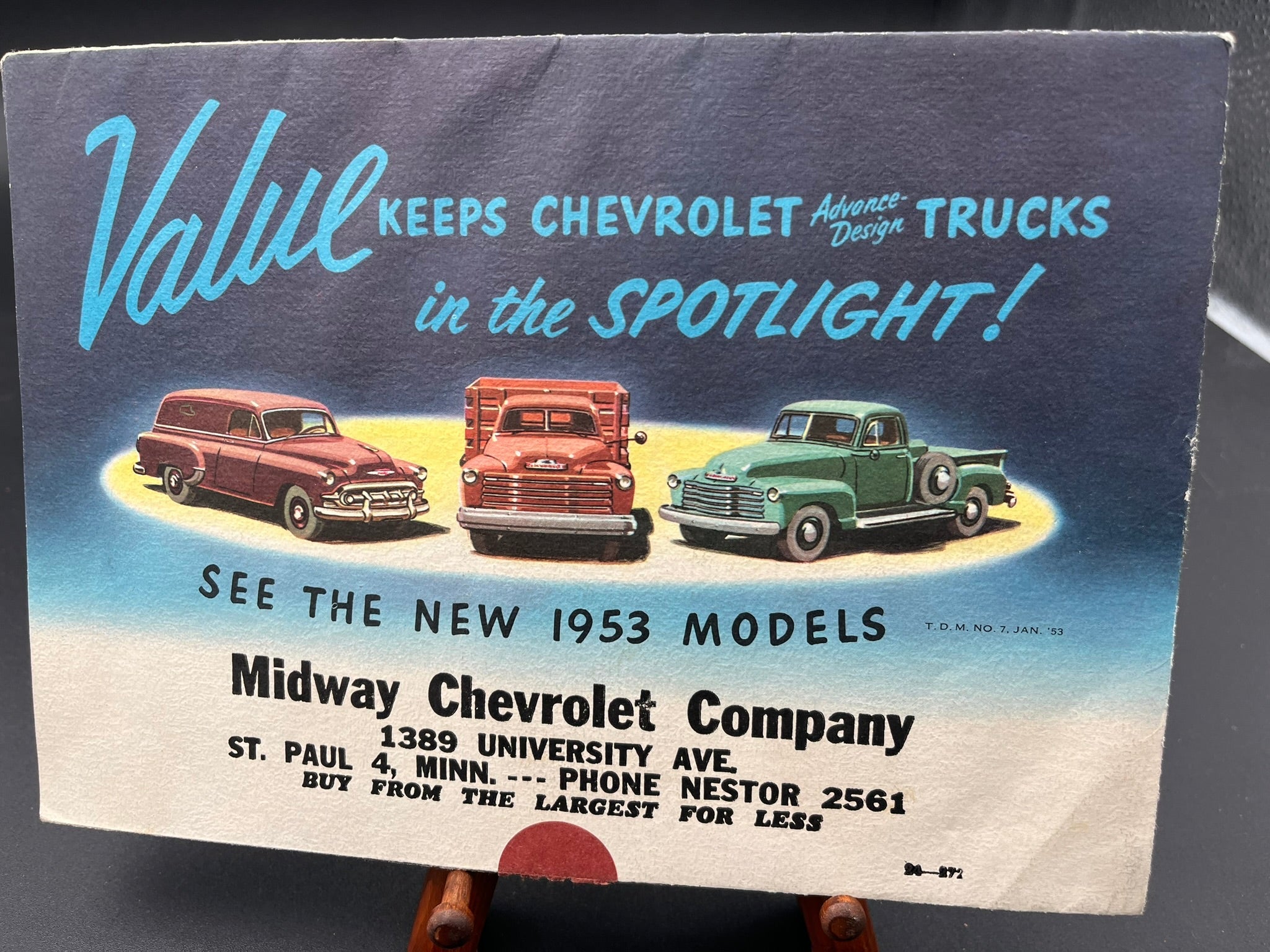 1953 Full line fold out brochure of the Chevrolet Trucks – History Bound