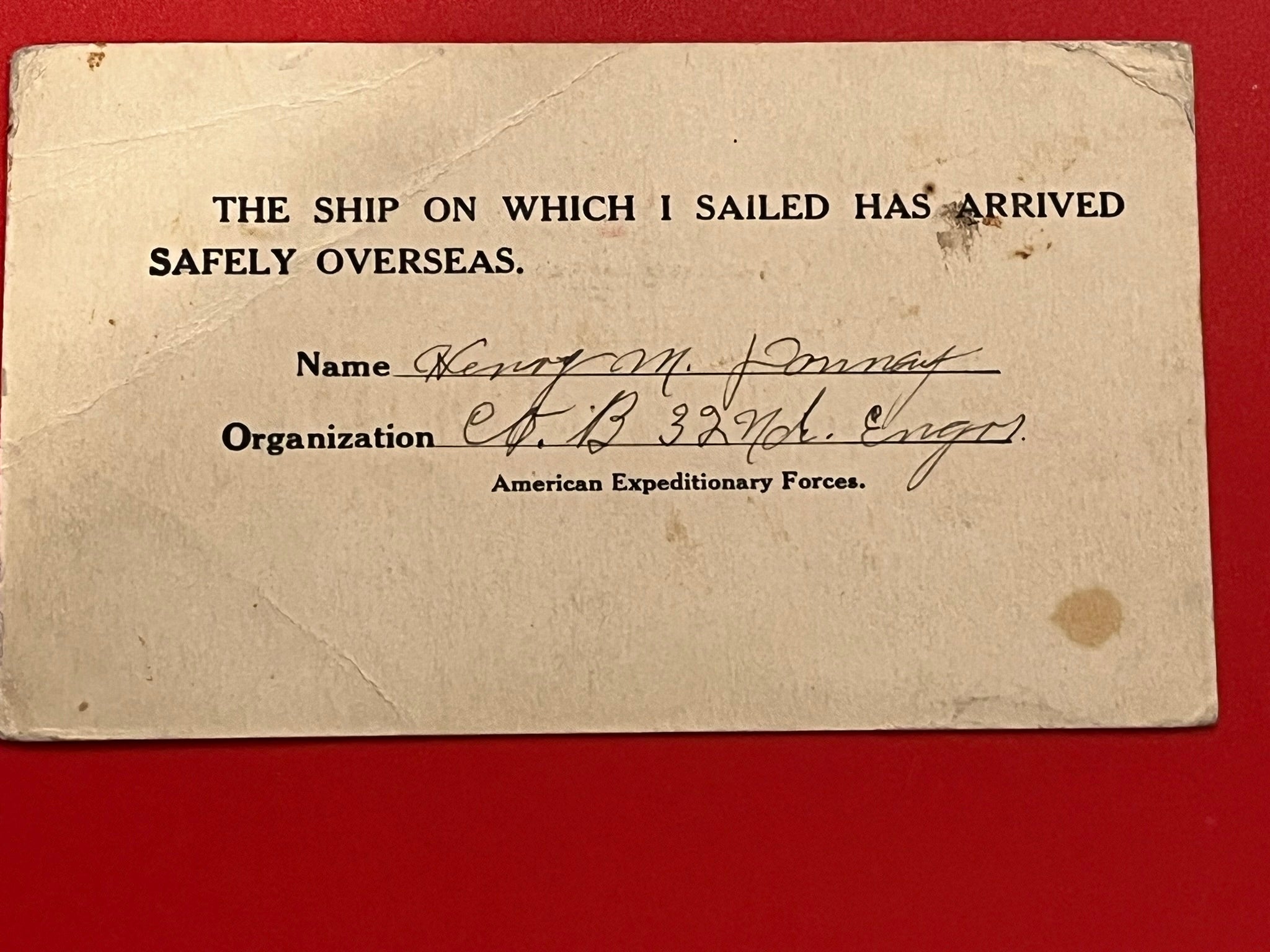 The Ship on Which I Sailed Has Arrived Safely Overseas – History Bound