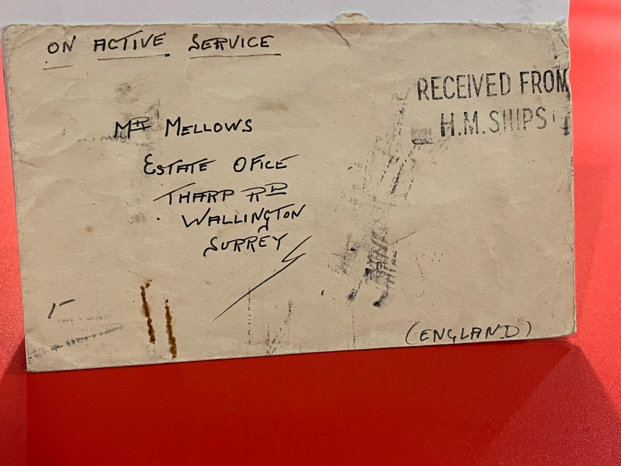 WWI cover. England – History Bound