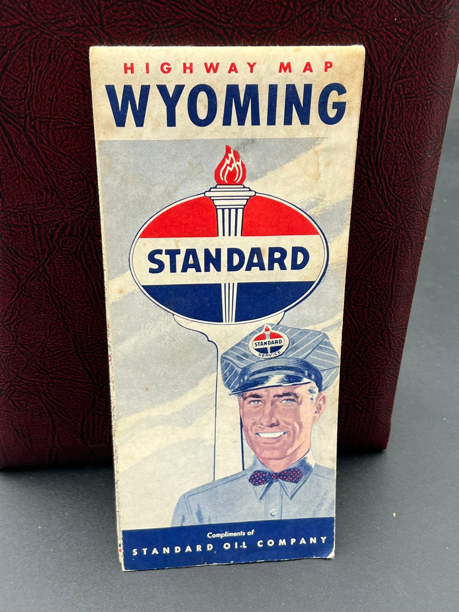Standard Oil map of Wyoming – History Bound