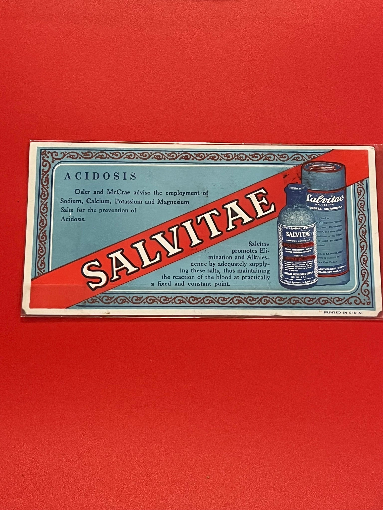 SALVITAE for Acidosis Ink Blotter – History Bound