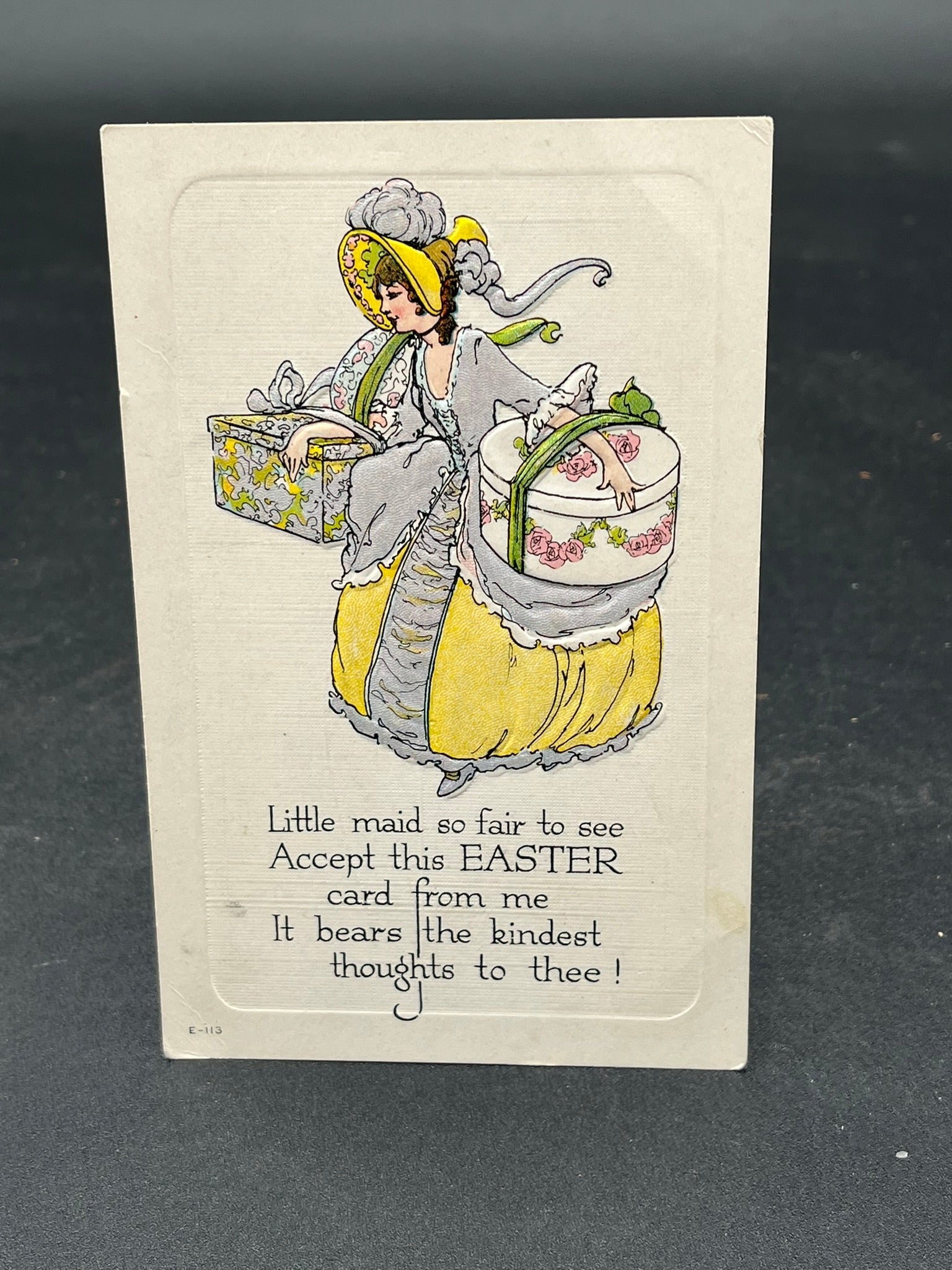 Little Maid Easter Card – History Bound