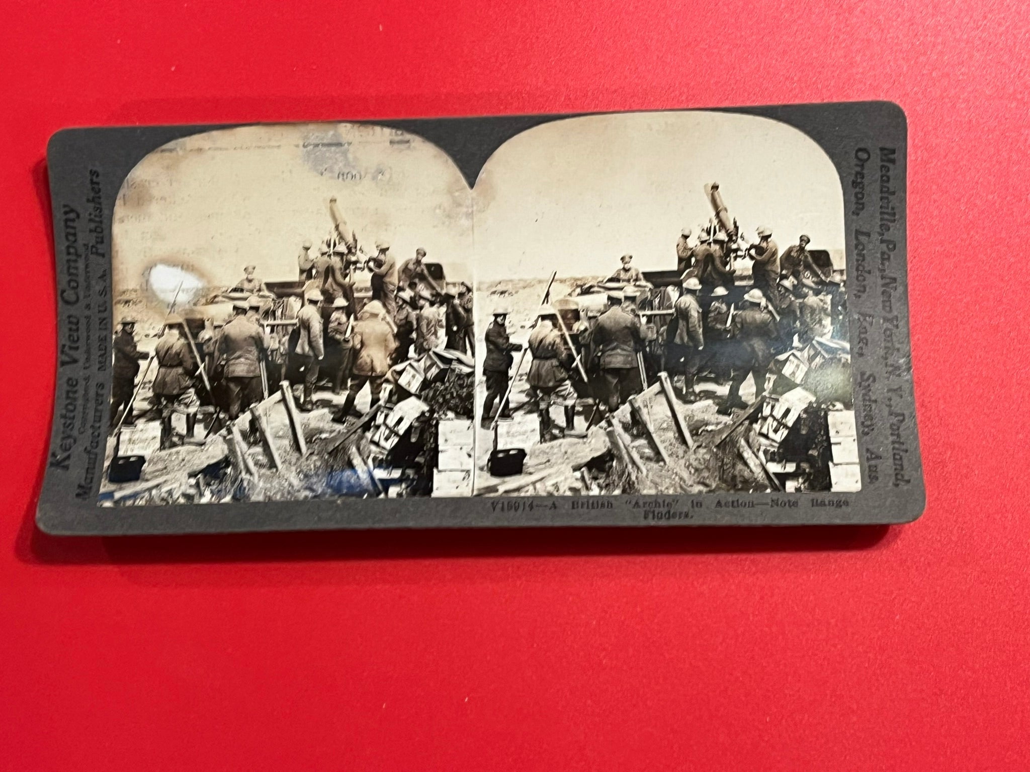 British "Archie" Canon in Action - Flanders - WWI – History Bound