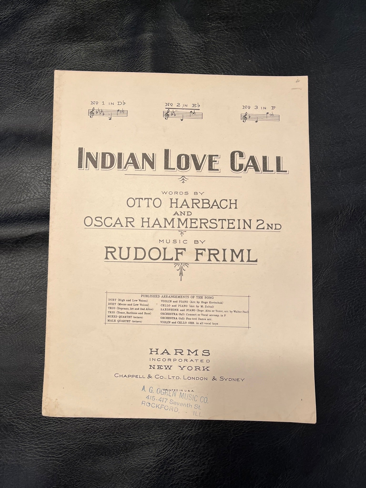 Indian Love Call – History Bound