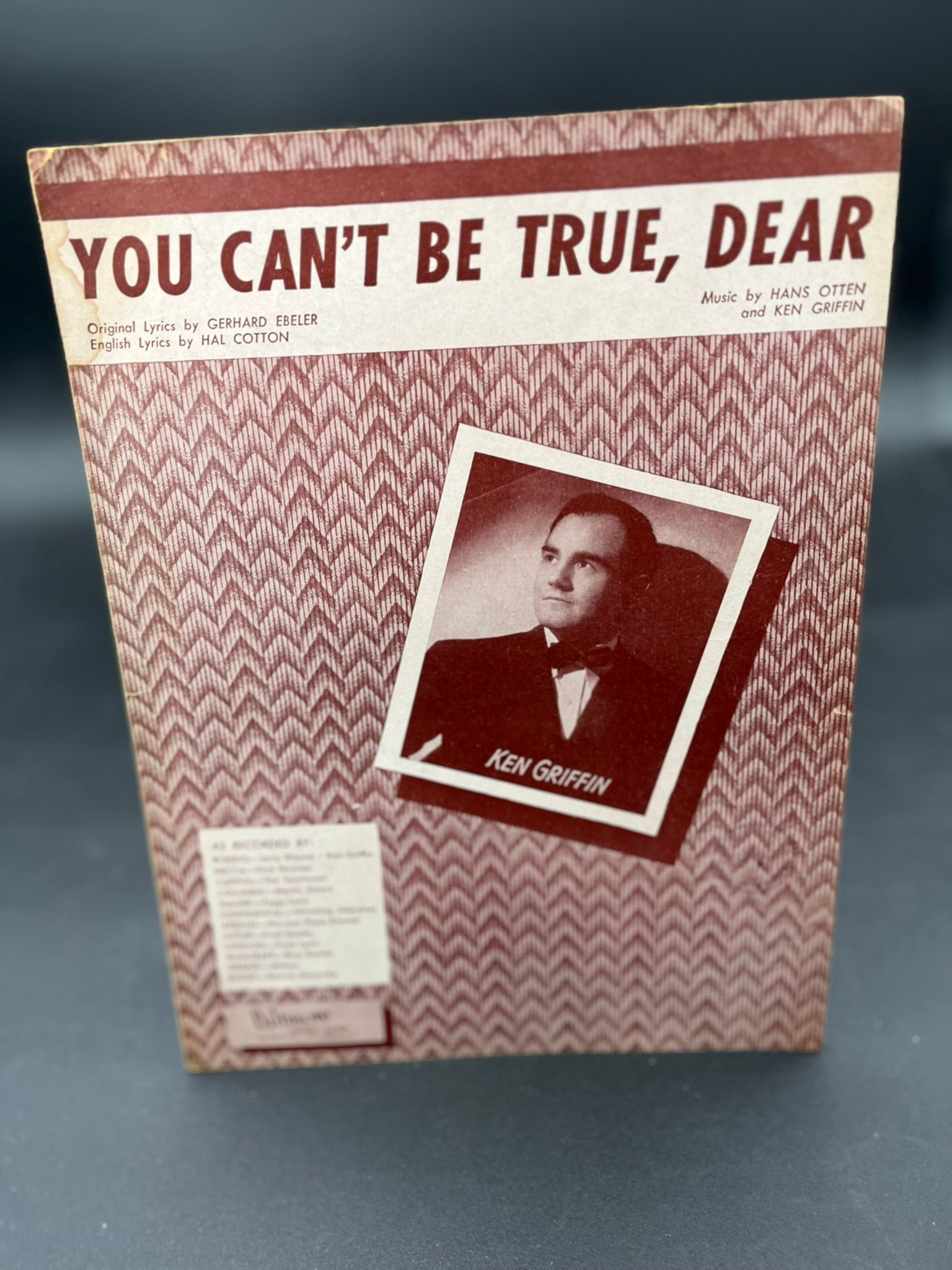 You Can't Be True Dear – History Bound