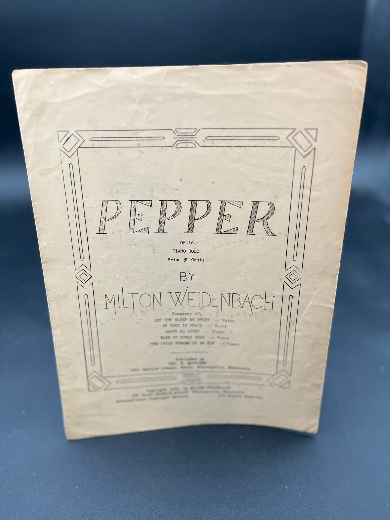 Pepper Opus 16 – History Bound