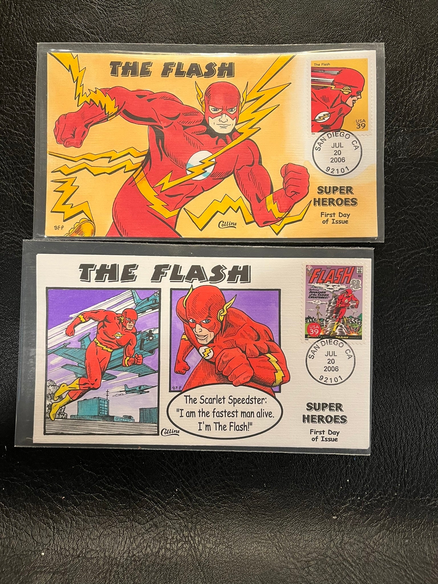The Flash hand colored FDC Set – History Bound