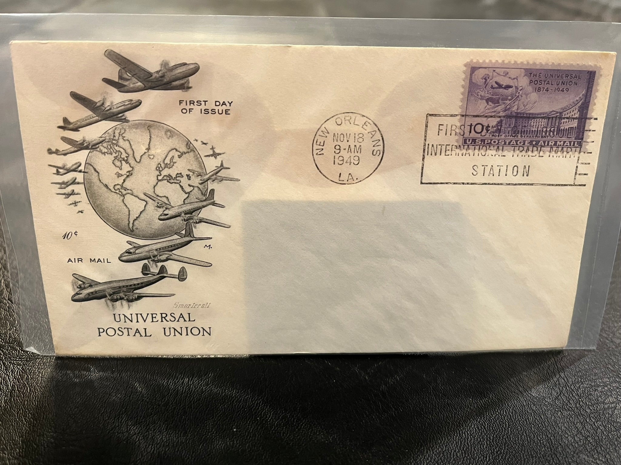 Universl Postal Union FDC. 1949 – History Bound