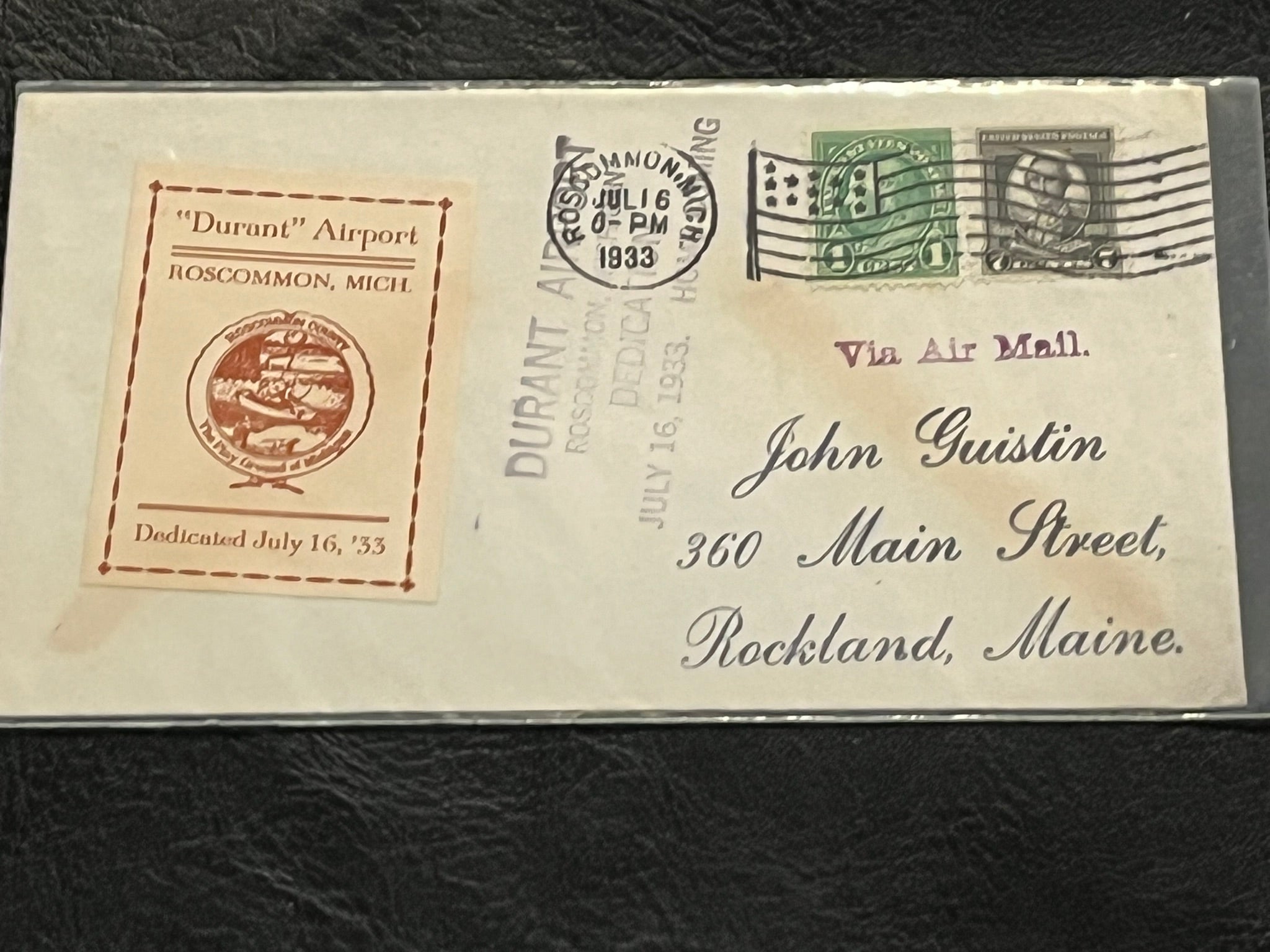 Roscommon, Michigan "Durant " Airport Dedication 1933 – History Bound
