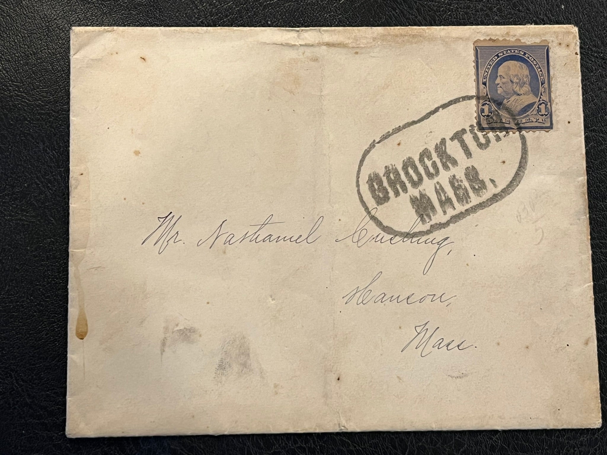 Brockton Mass - 1892 Cancel envelope – History Bound