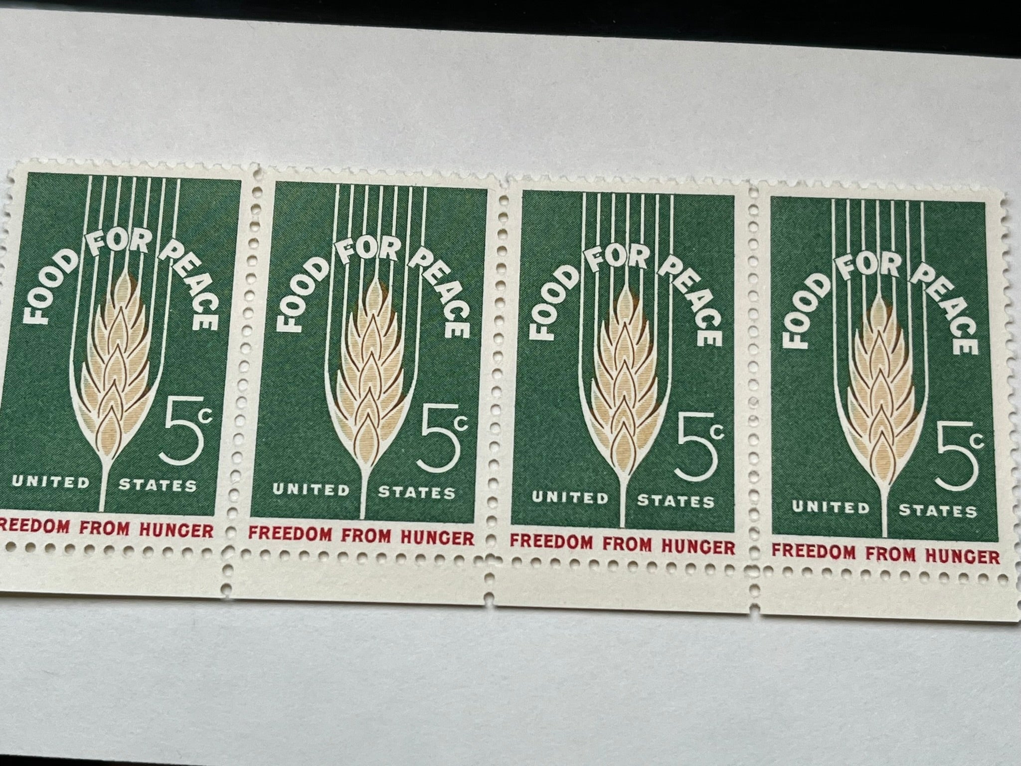 #1231 - 1963 5c Food for Peace, Freedom from Hunger (8 stamps included ...
