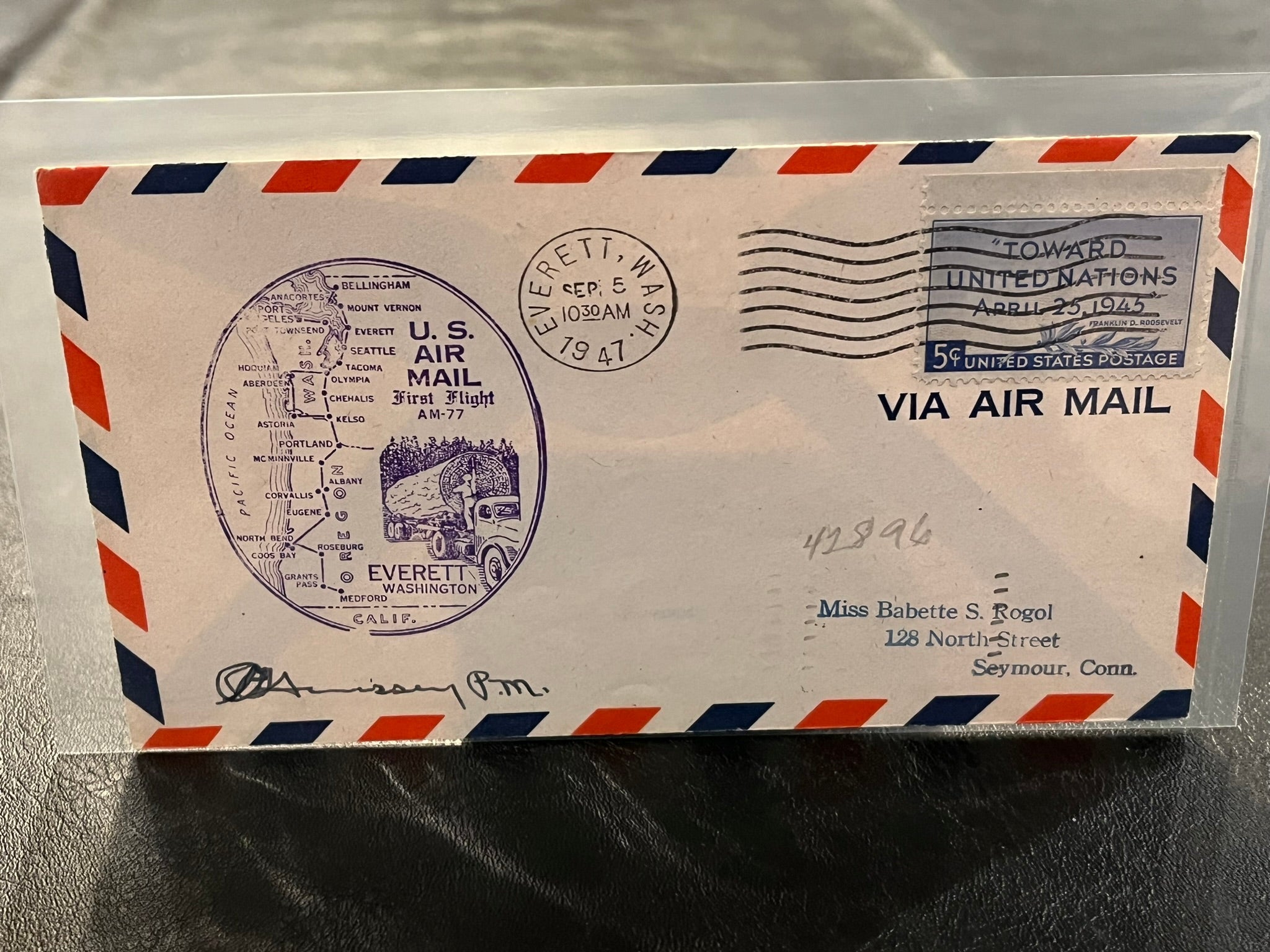 First Air Mail Flight - Everett, Wash - Bellingham, Wa. 1947 – History ...
