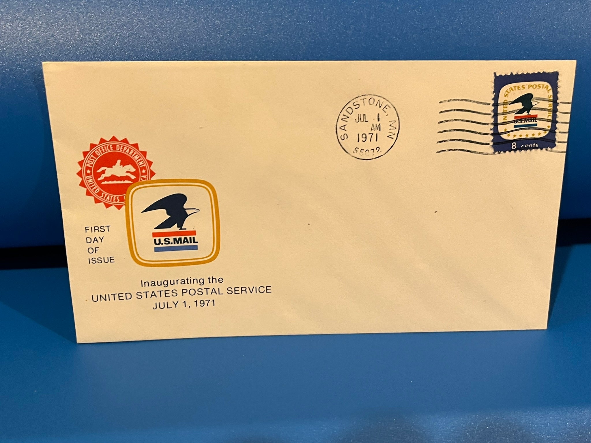Inauguration the United States Postal Service. FDC. 1971 – History Bound
