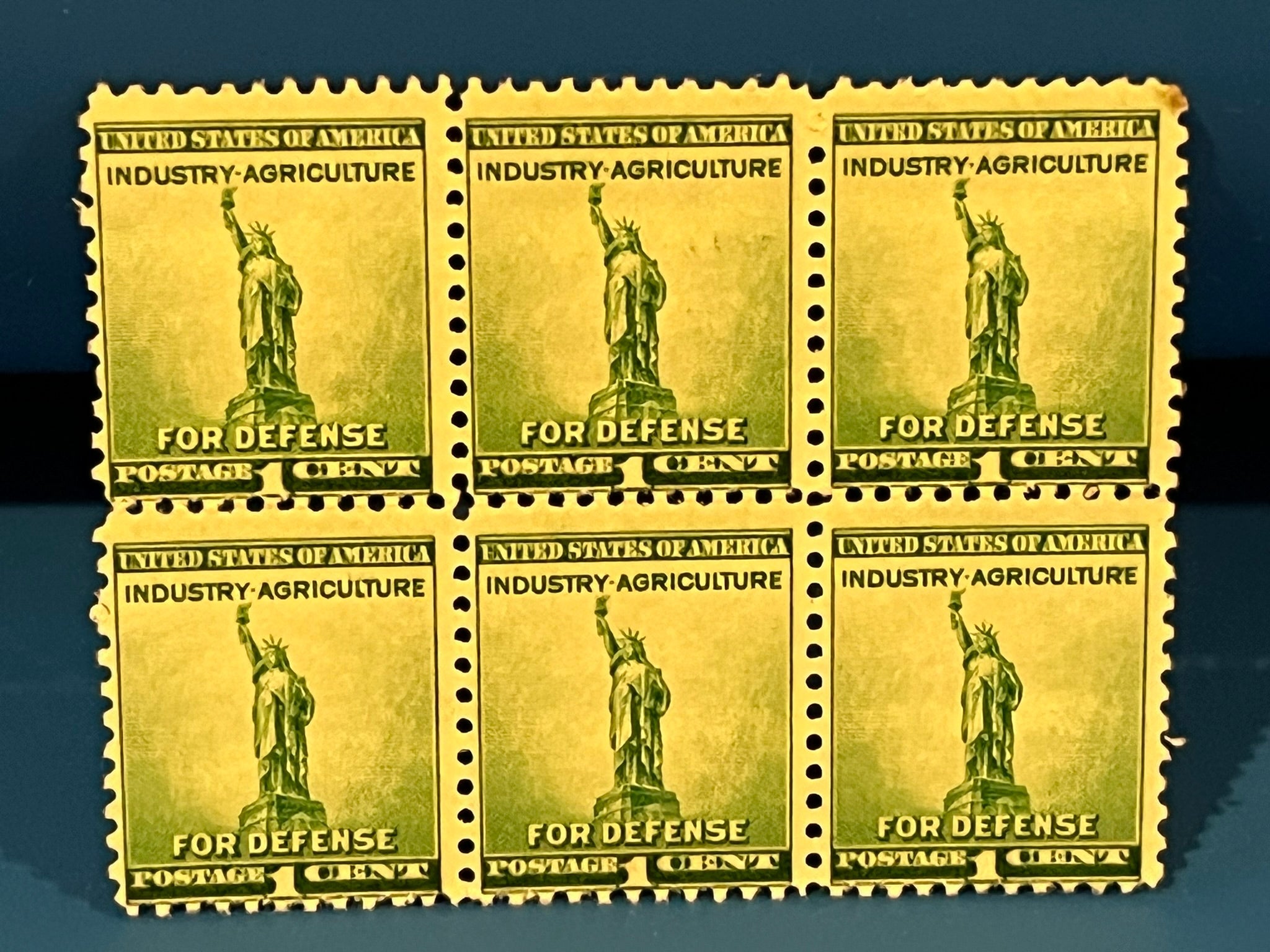 1c Defense Statue of Liberty (6 stamps) – History Bound