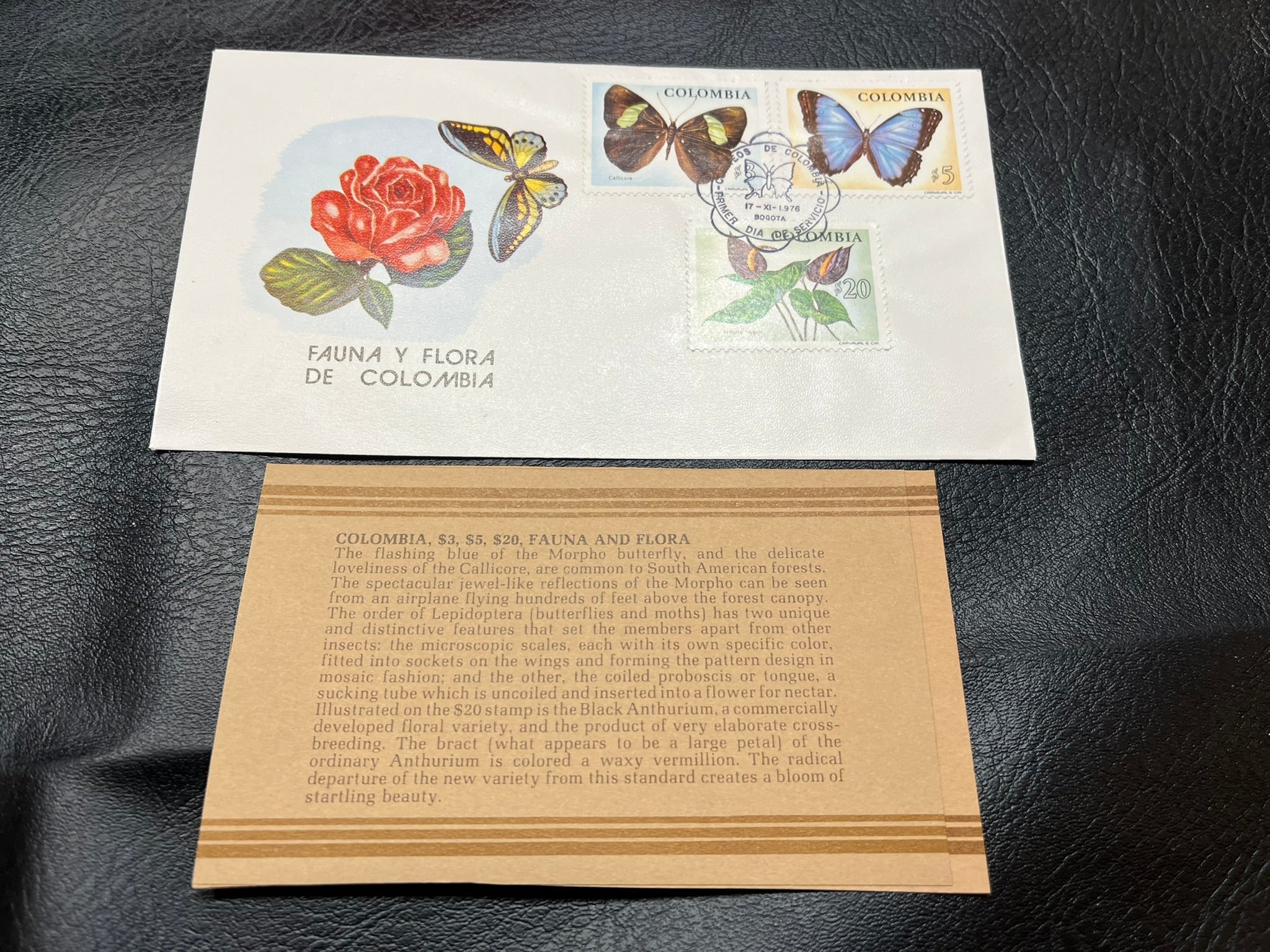 Columbia - "Fauna and Flora" FDC – History Bound