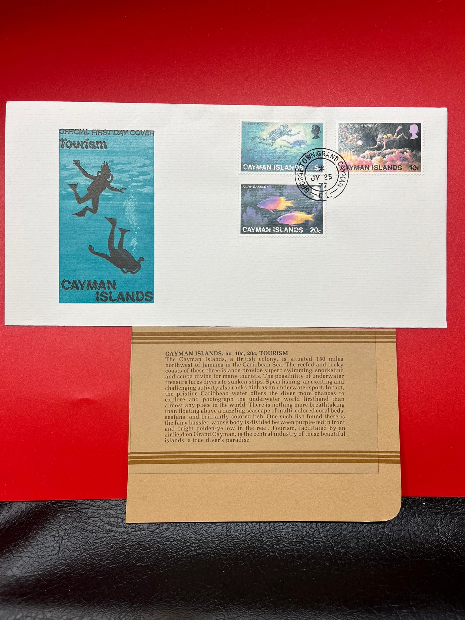Cayman Islands - " Tourism" FDC – History Bound