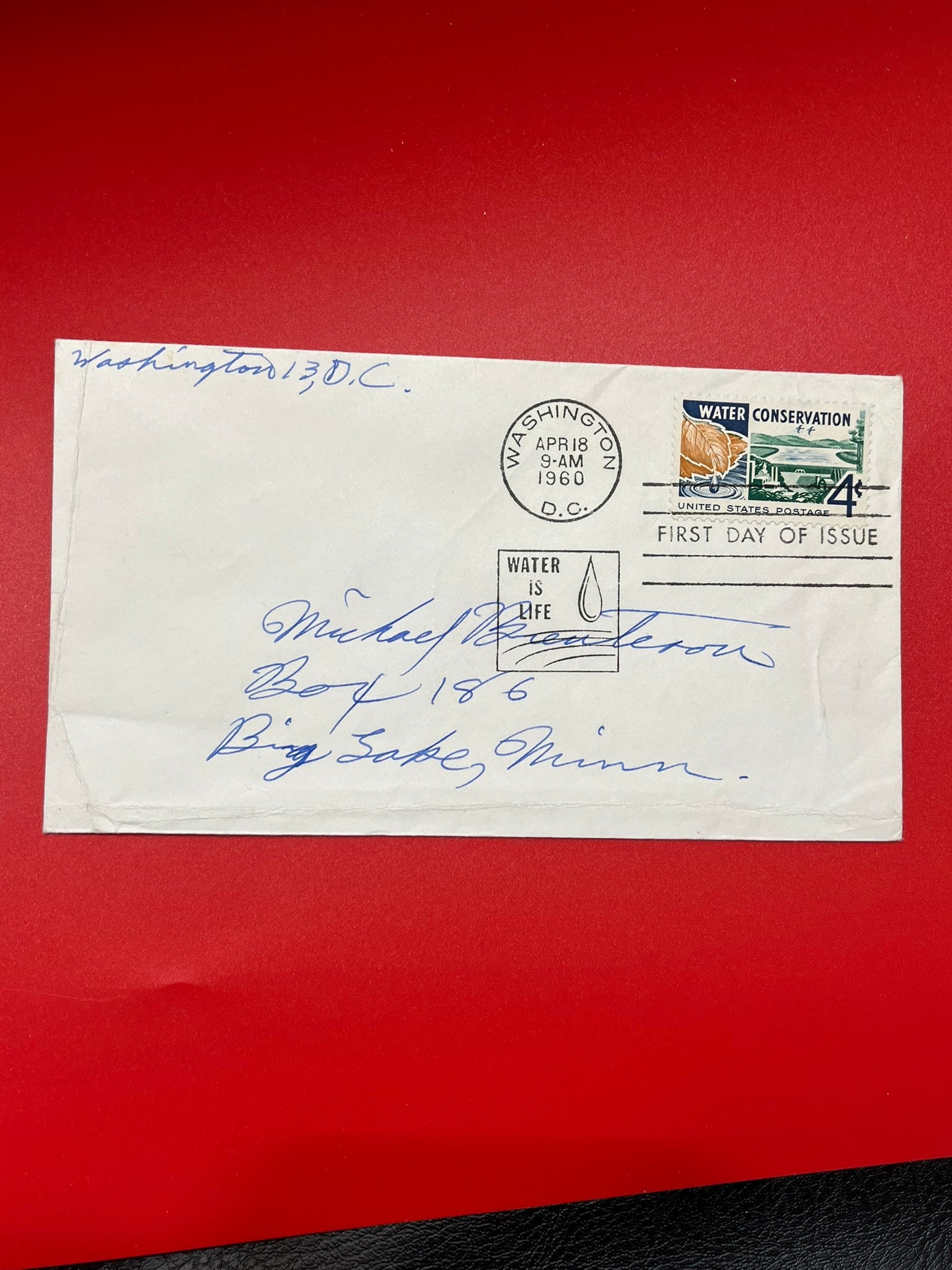 1960 Water Conservation FDC – History Bound