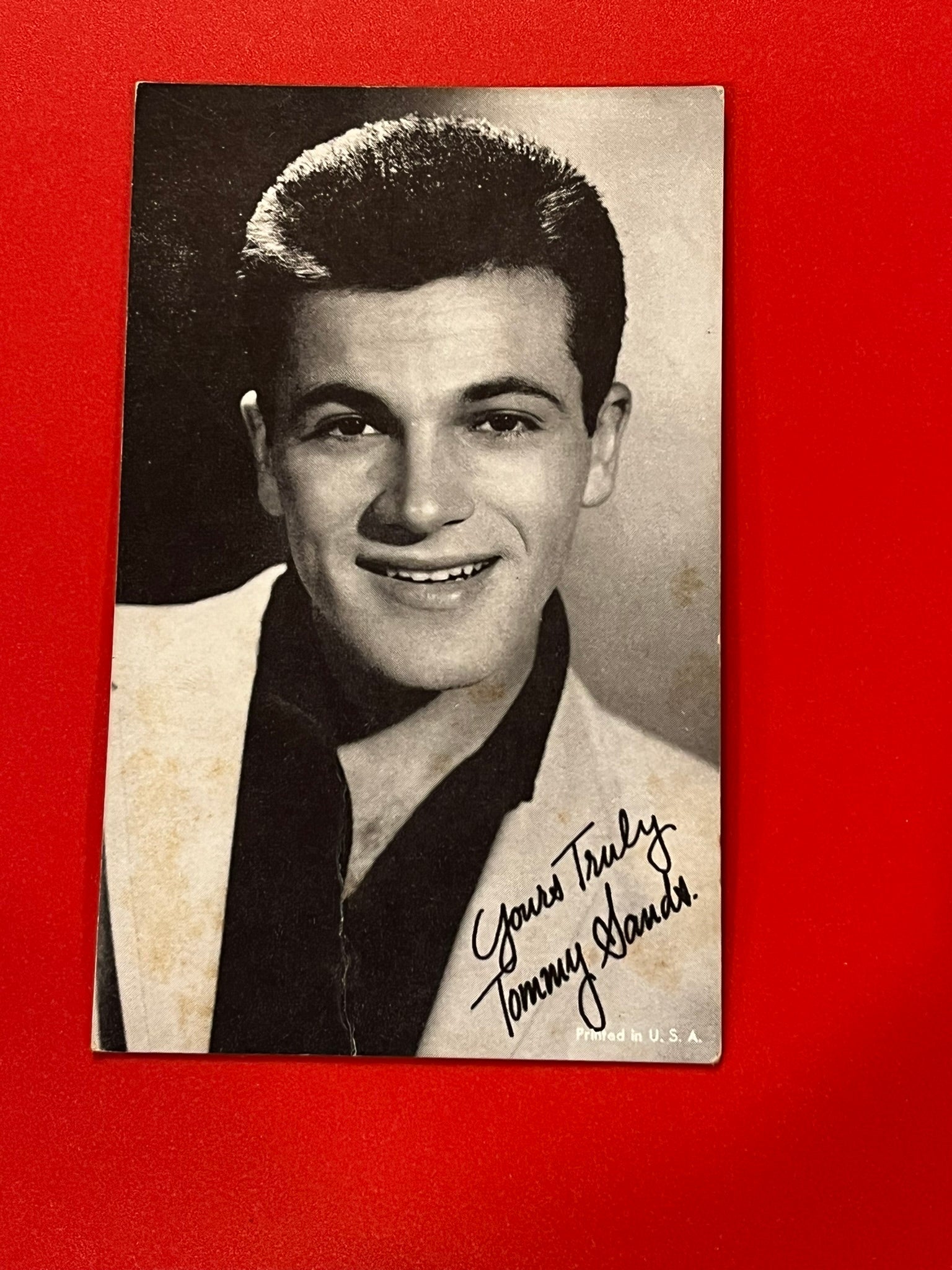 Tommy Sands Promo Card. – History Bound
