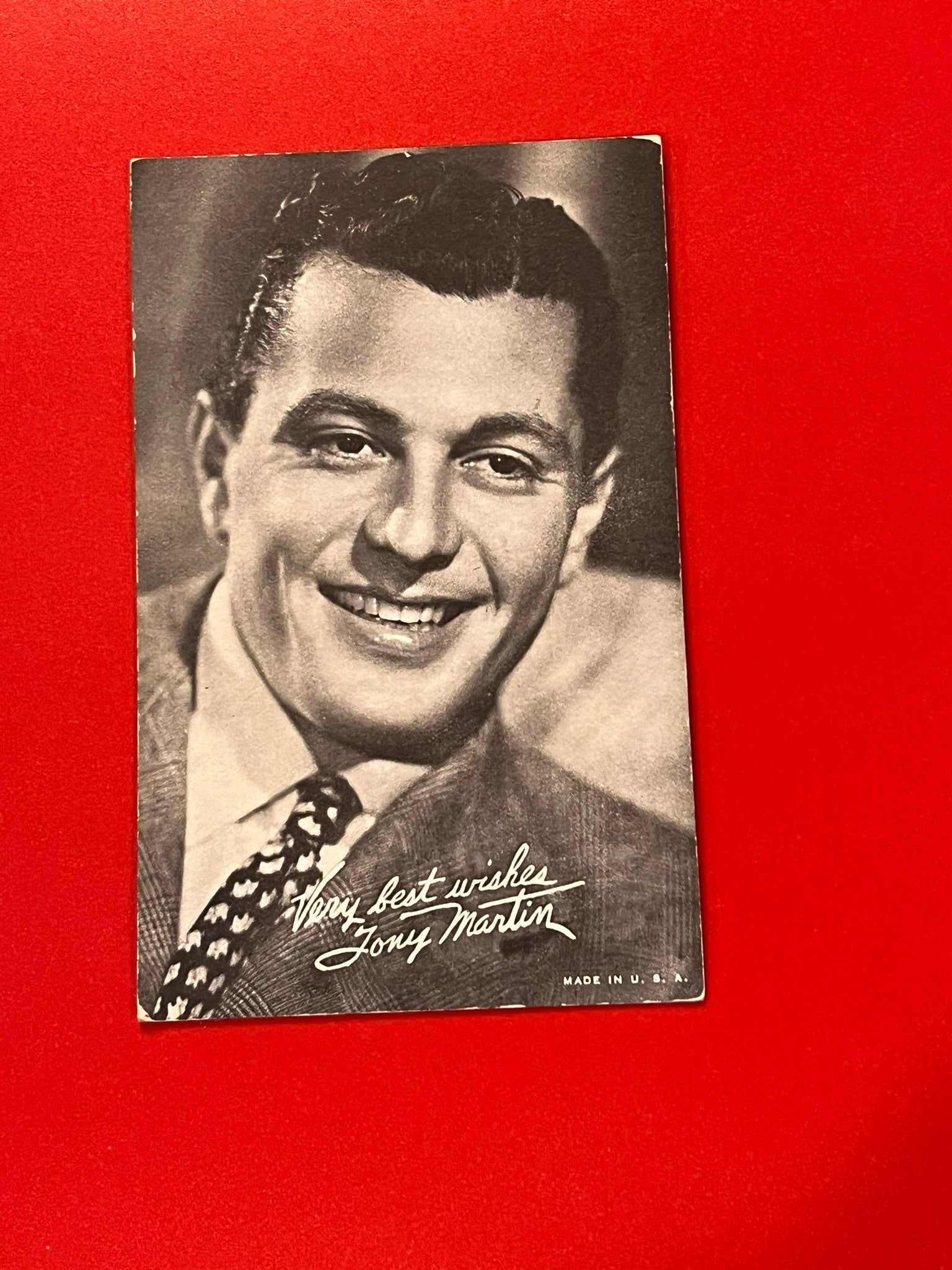 Tony Martin promo card. – History Bound